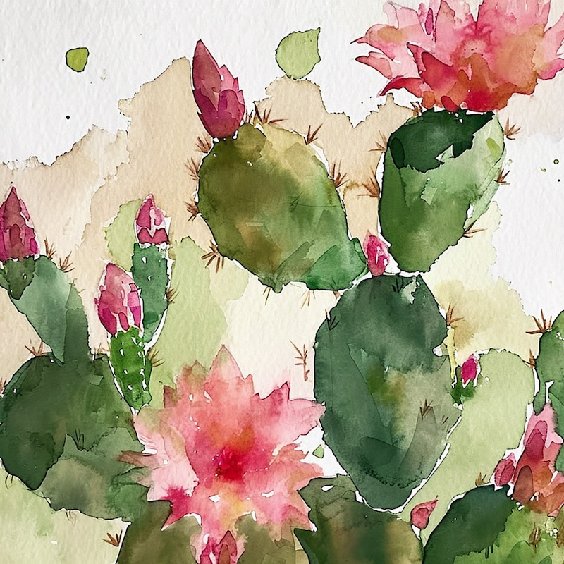 Cactus Art - Etsy