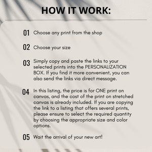 Print on Canvas for Any SINGLE Prints From the Shop - Etsy