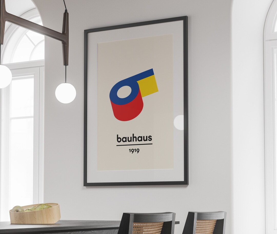 1919 Bauhaus Exhibition Poster, A4, A3, A2, Printable - Etsy