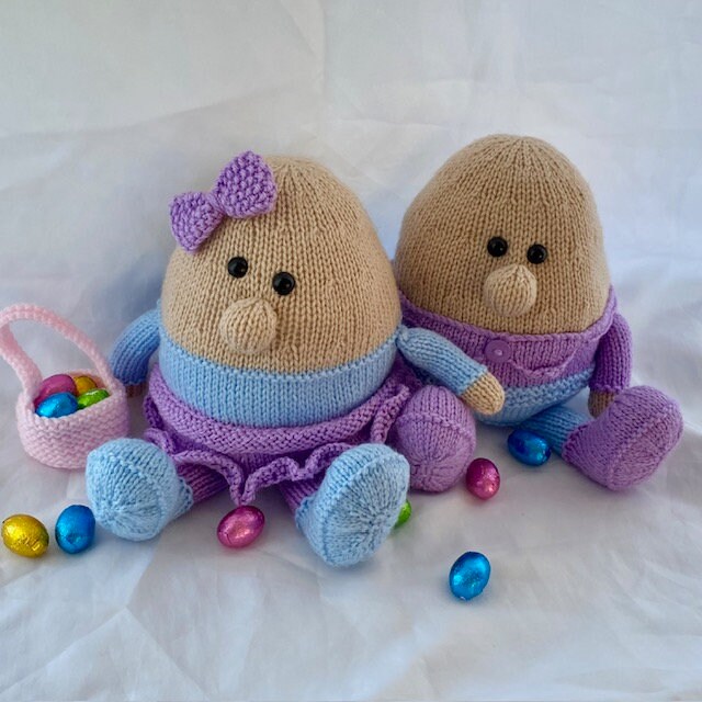 The Egghead Family Knitting Pattern - Etsy UK