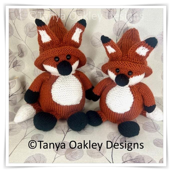 Fox Gonk Gnome Knitting Pattern - Etsy