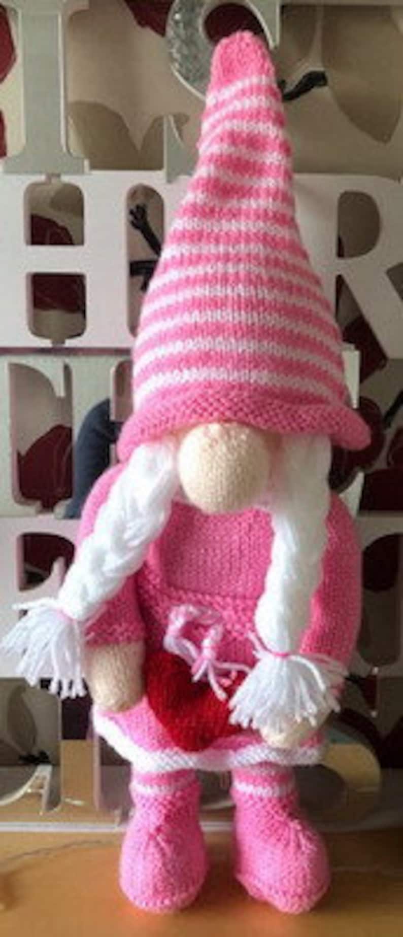 Love Me Love You Gnome Gonks Knitting Pattern - Etsy UK