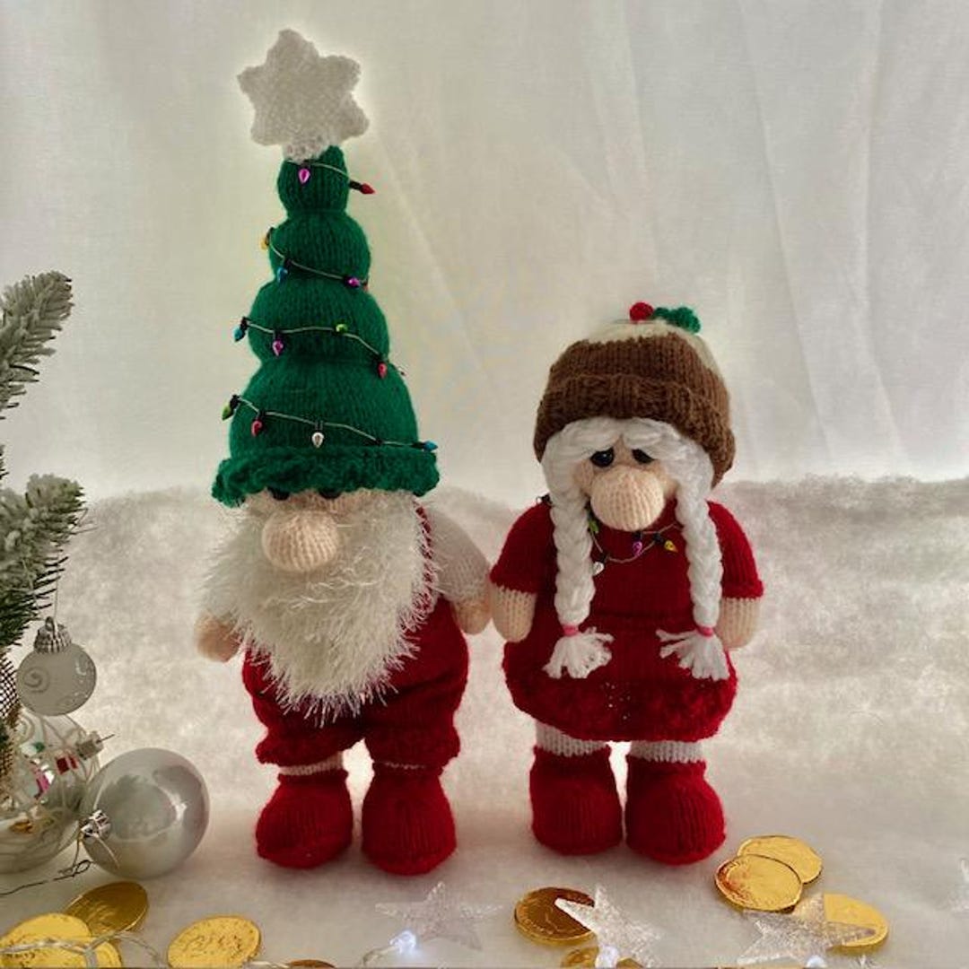 Merry Christmas Gonk Gnome Knitting Pattern - Etsy UK