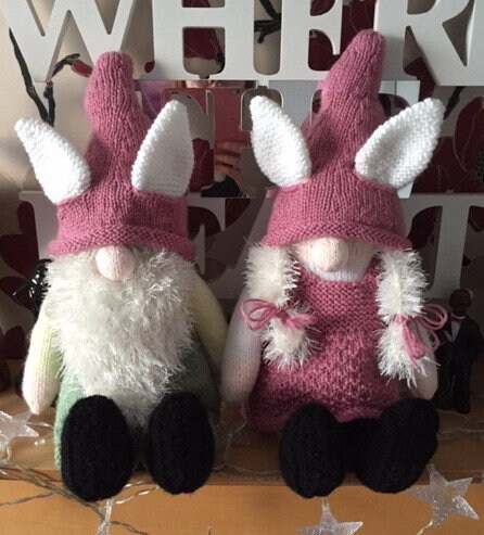 Easter Bunny Gonk Gnome Knitting Pattern - Etsy