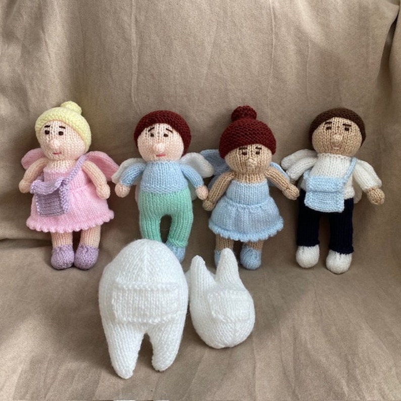 Tooth Fairy Dolls & Tooth Pillow Knitting Pattern - Etsy