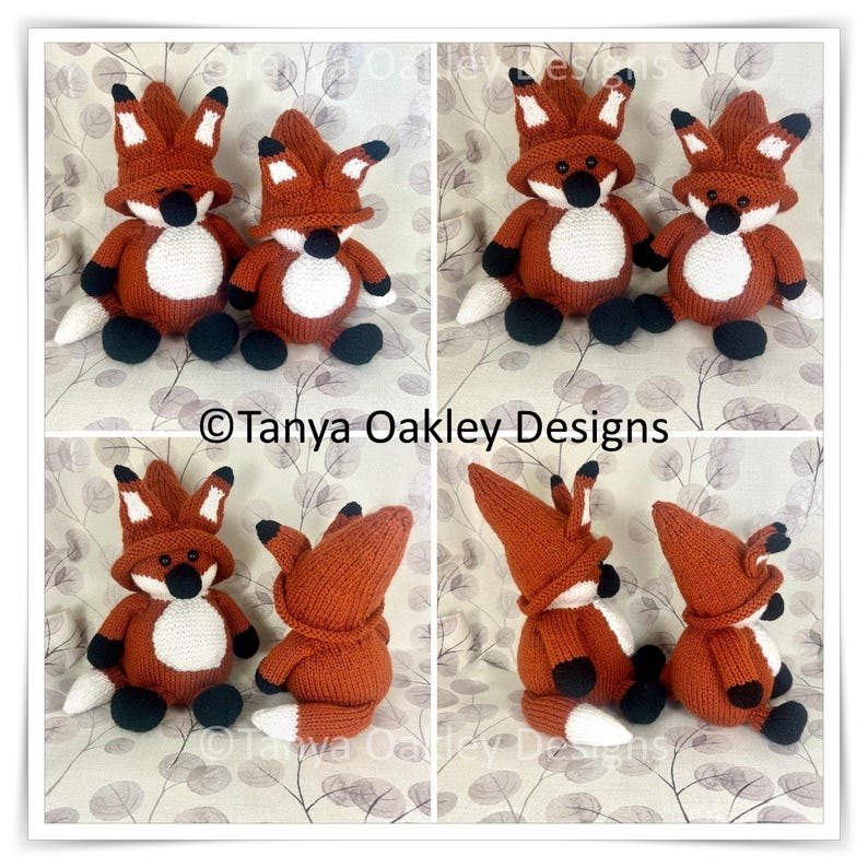 Fox Gonk Gnome Knitting Pattern - Etsy