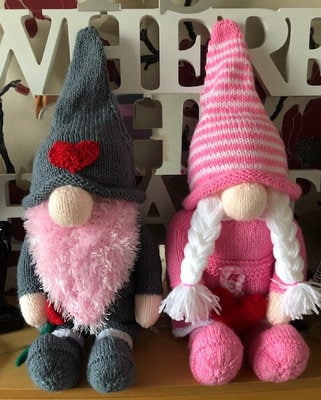 Love Me Love You Gnome Gonks Knitting Pattern - Etsy UK