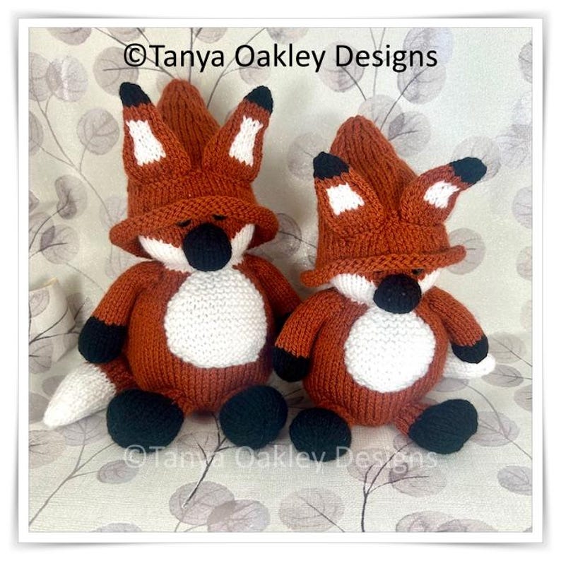 Fox Gonk Gnome Knitting Pattern - Etsy