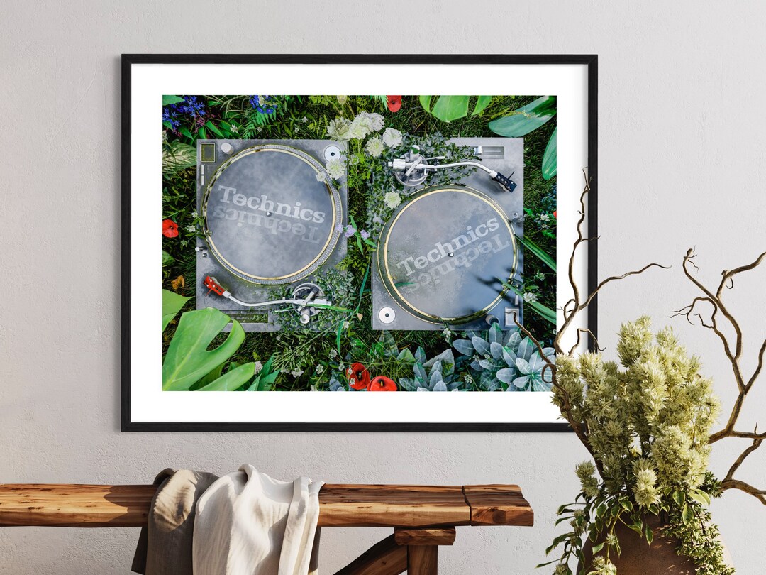 Technics SL 1200 Poster Electronic Music DJ Art Print in - Etsy