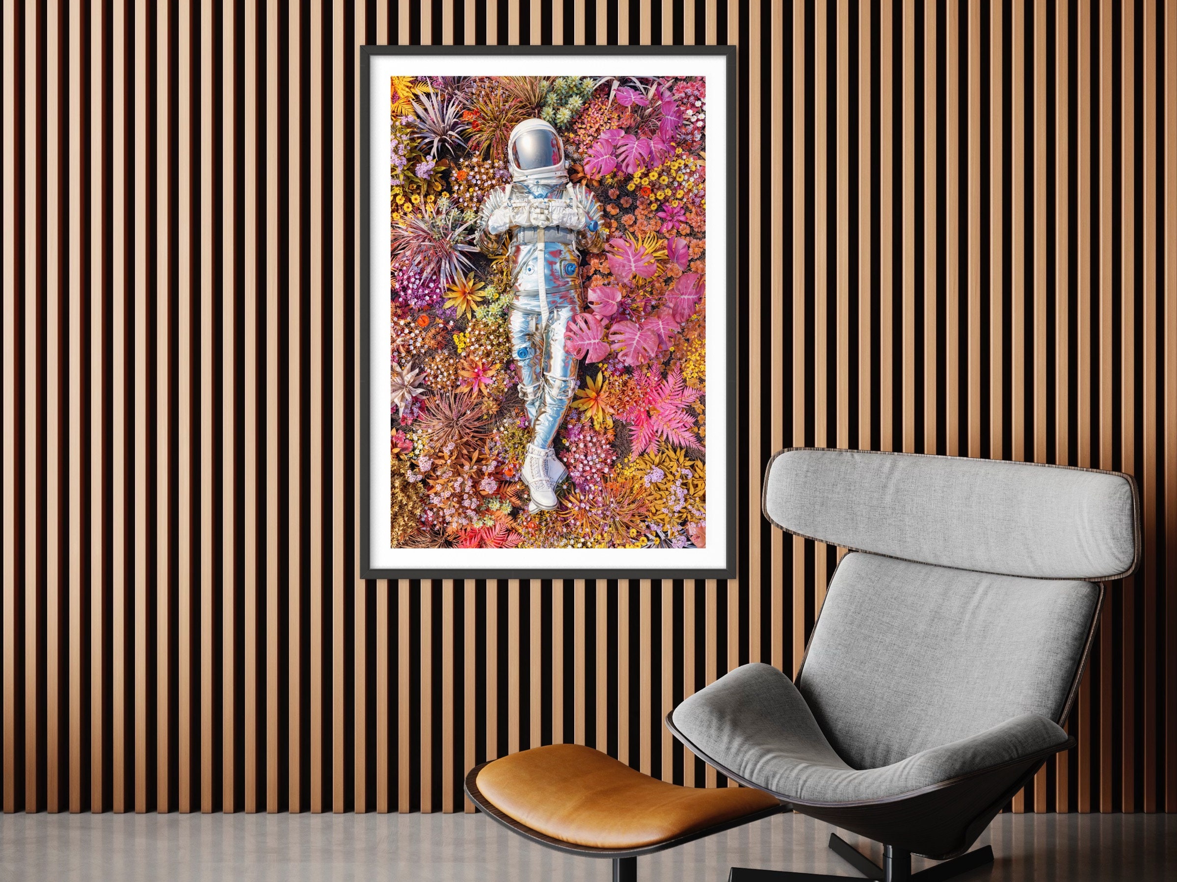 Infrared Astronaut Poster Aerial View Landscape Poster. Limited Edition ...