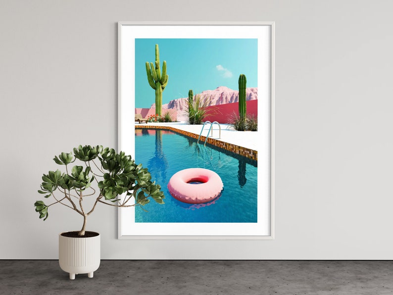 Cactus Pool Art Print - Limited Edition Photographic Print on ...