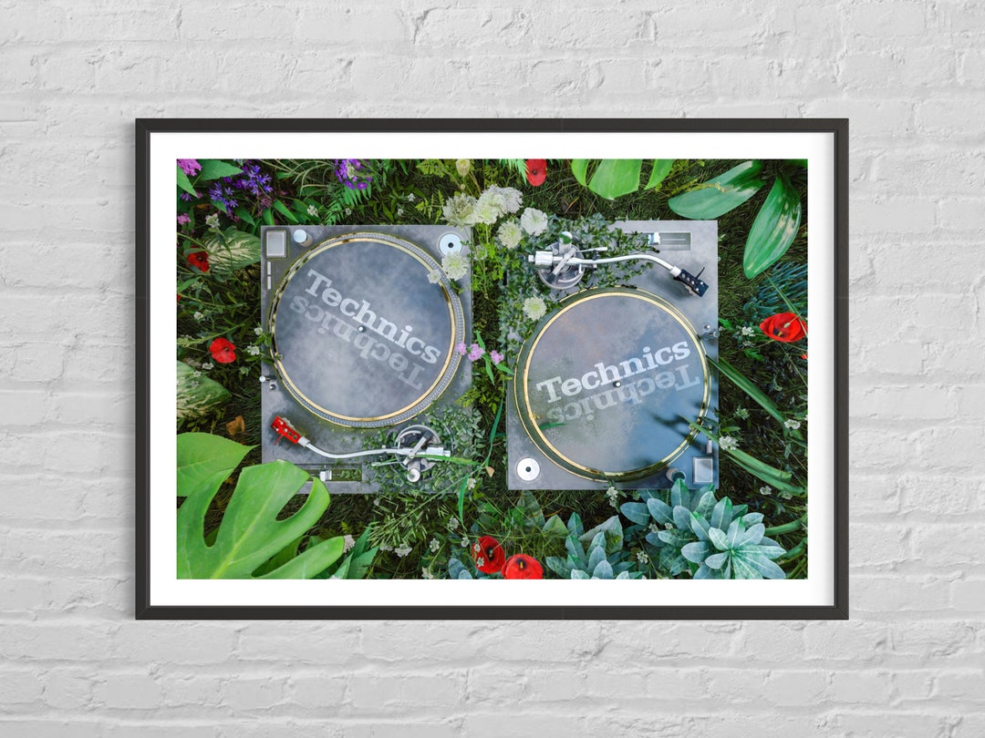 Technics SL 1200 Poster, Electronic Music DJ Art Print in Limited ...