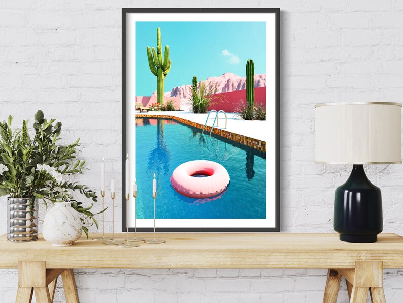 Cactus Pool Art Print - Limited Edition Photographic Print on ...