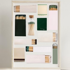 Editable Matchbook Art Poster Template: Minimalist Decor (digital ...