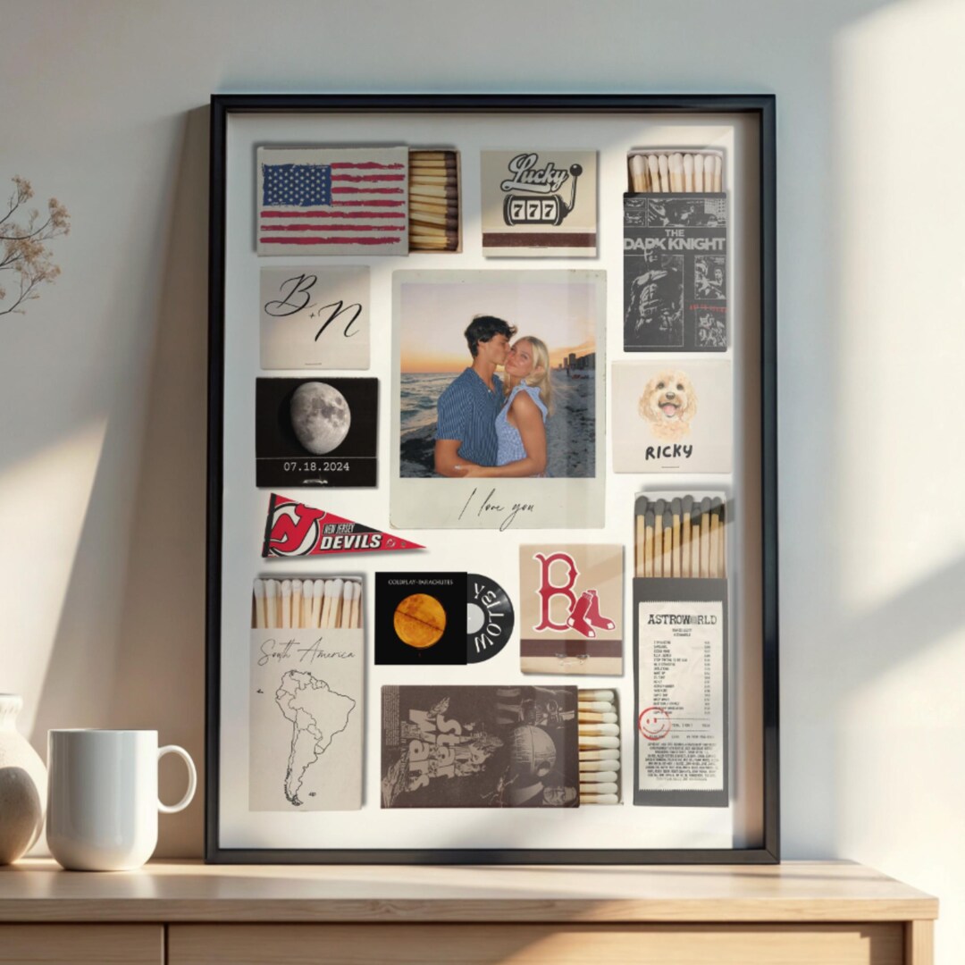 Editable Matchbook Poster Template: Minimalist Printable Wall Art ...