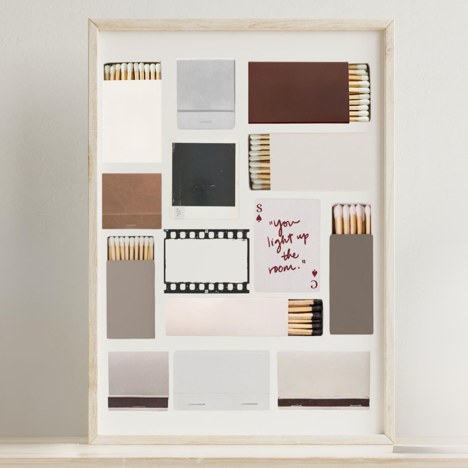 Editable Matchbook Poster Template | Blank Matchbook Template | Digital ...