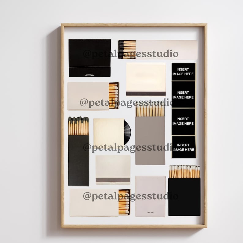Editable Matchbook Poster Template | Blank Matchbook Template | Digital ...
