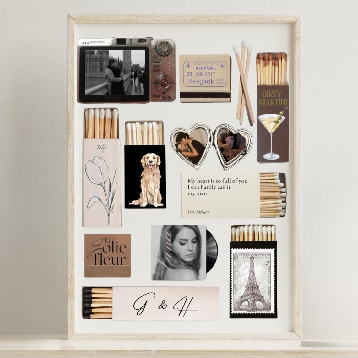 AESTHETIC Editable Matchbook Poster Template | Blank Matchbook Template ...