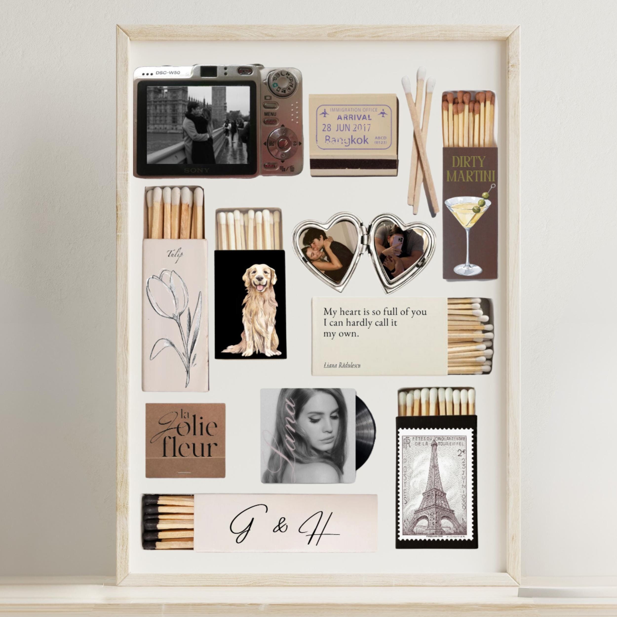 AESTHETIC Editable Matchbook Poster Template | Blank Matchbook Template ...