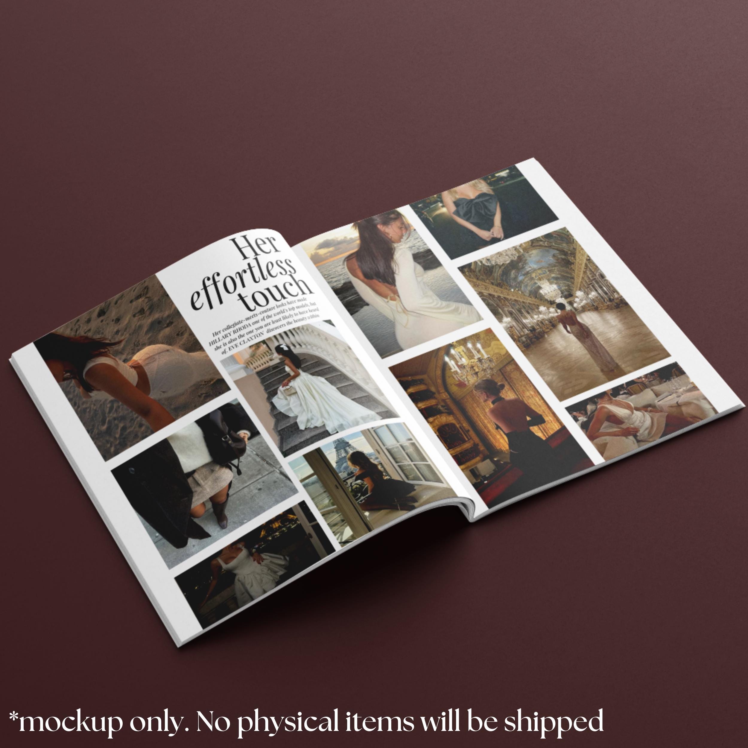 Editable Birthday Magazine Template Canva: Personalized Photo Gift (A4 ...