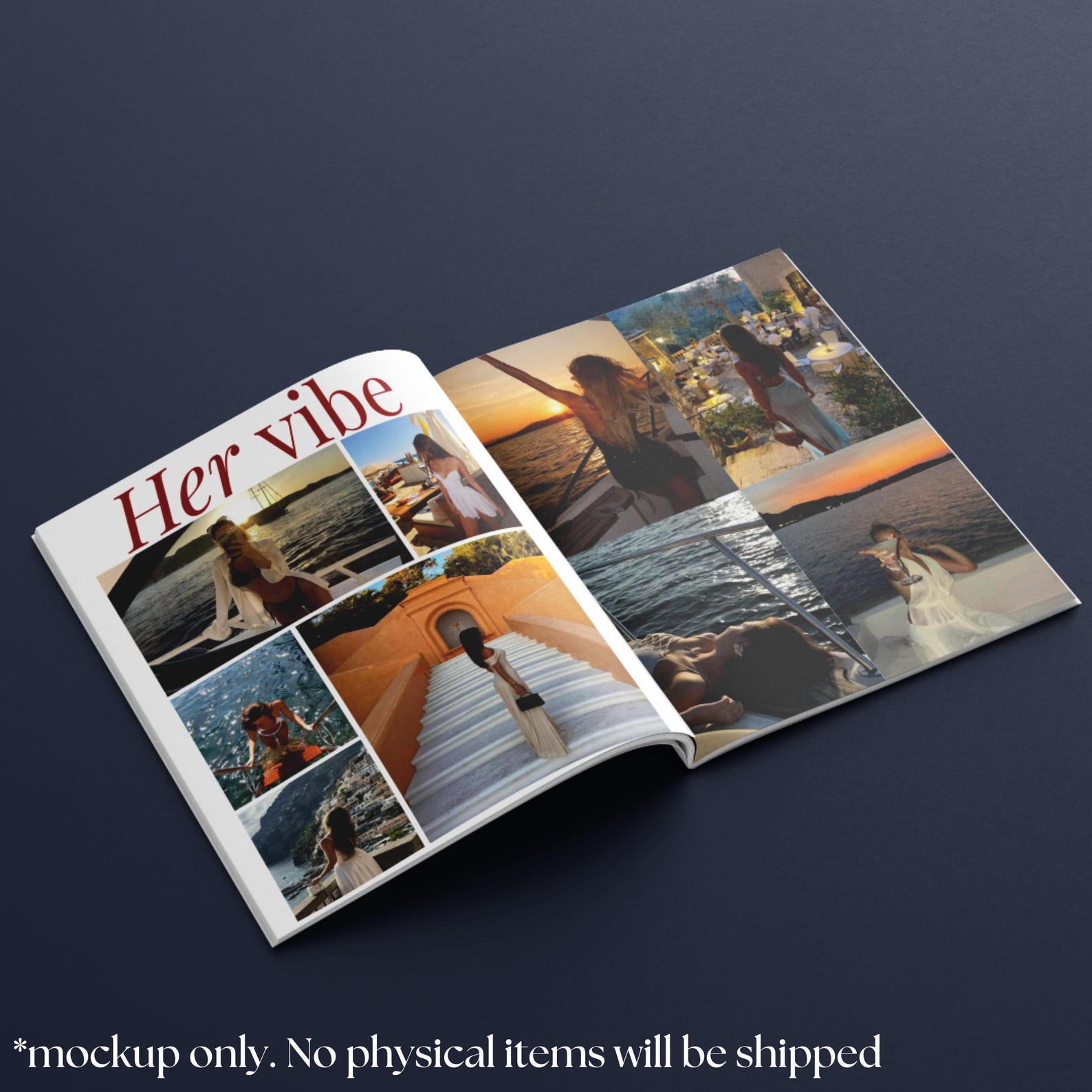Editable Birthday Magazine Template Canva: Personalized Photo Gift (A4 ...