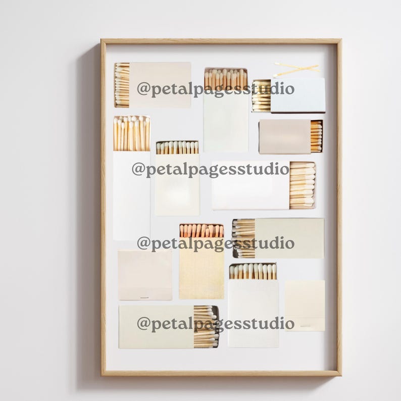Editable Matchbook Poster Template | Blank Matchbook Template | Digital ...