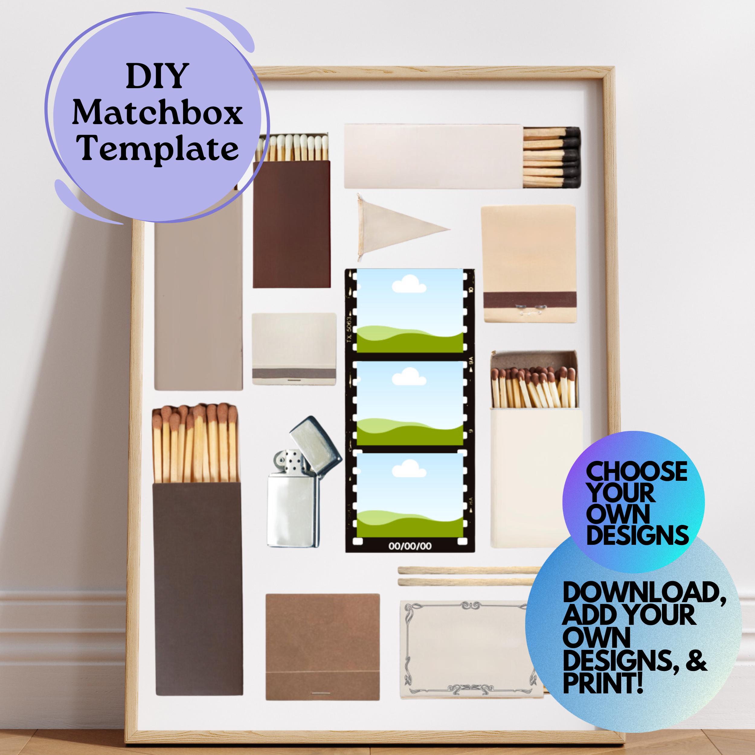 Editable Matchbook Art Poster Template: Brown Neutral Decor (digital ...
