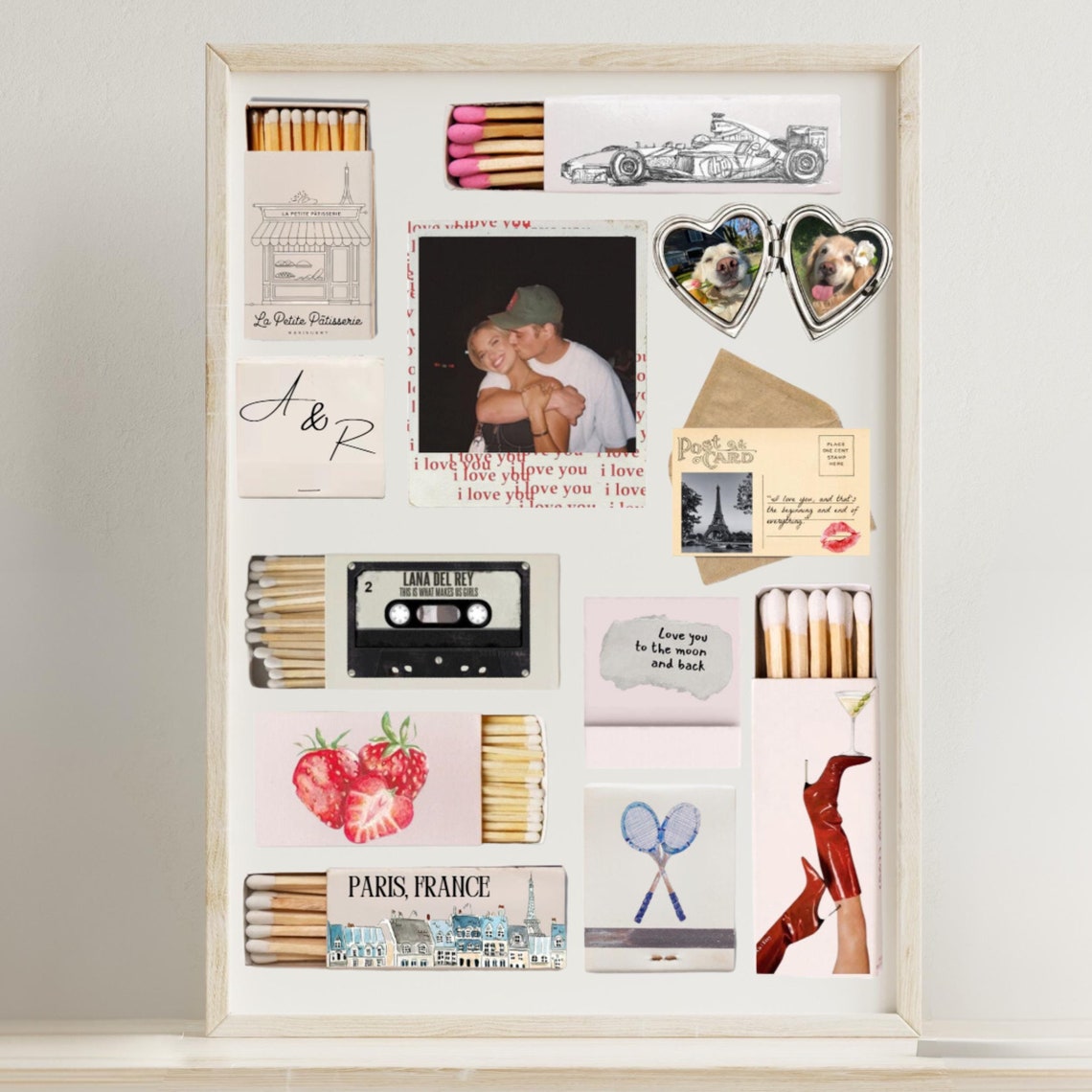 PINK AESTHETIC Editable Matchbook Poster Template | Blank Matchbook ...