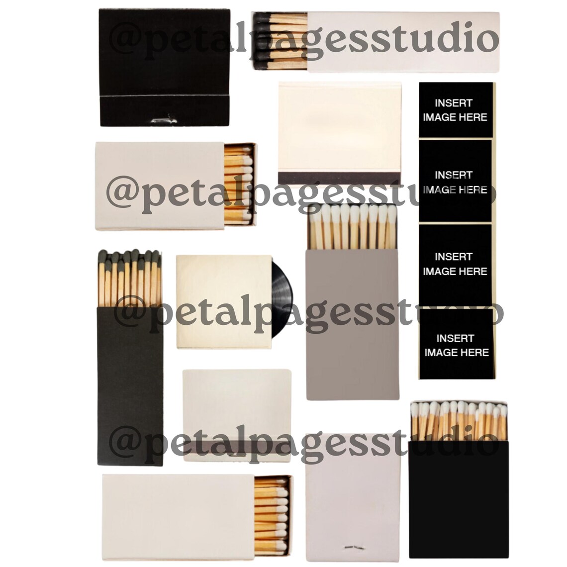 Editable Matchbook Poster Template | Blank Matchbook Template | Digital ...