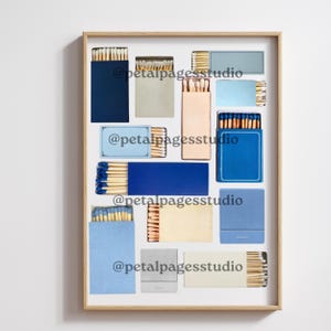 Editable Matchbook Poster Template | Blank Matchbook Template | Digital ...