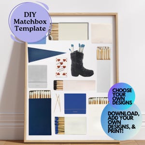 Editable Matchbook Poster Template | Blank Matchbook Template | Digital ...