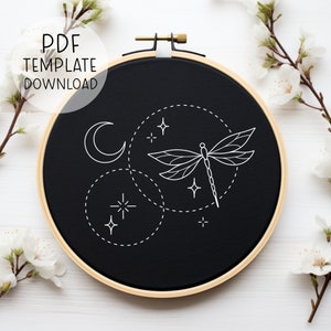 Dragonfly Embroidery Pattern Download, Simple Embroidery Ideas ...