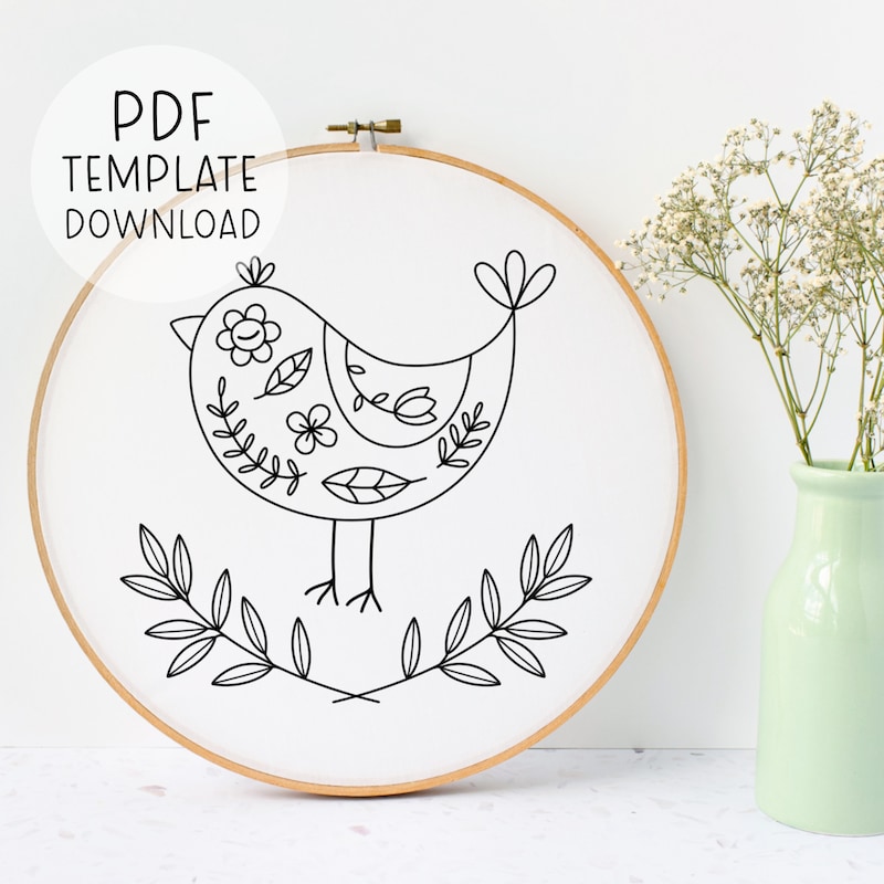 Bird Embroidery - Etsy