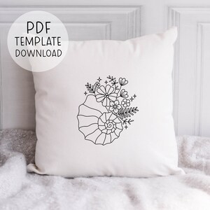 Pretty Shell Embroidery Design, Handmade Gift, Shell Needlepoint ...