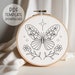 Detailed Butterfly Embroidery Pattern Download, Folk Embroidery Design ...