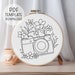 Camera Embroidery Template Pattern, Photography Embroidery Design ...