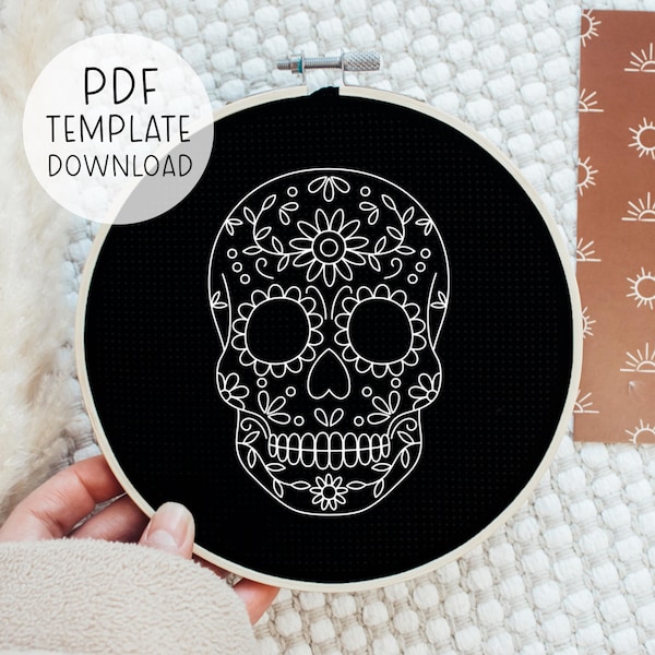 Calavera Embroidery - Etsy