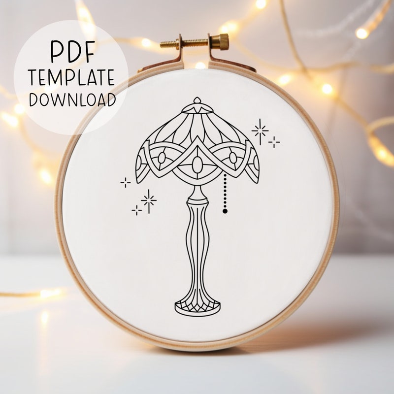 Modern Stained Glass Lamp - Etsy