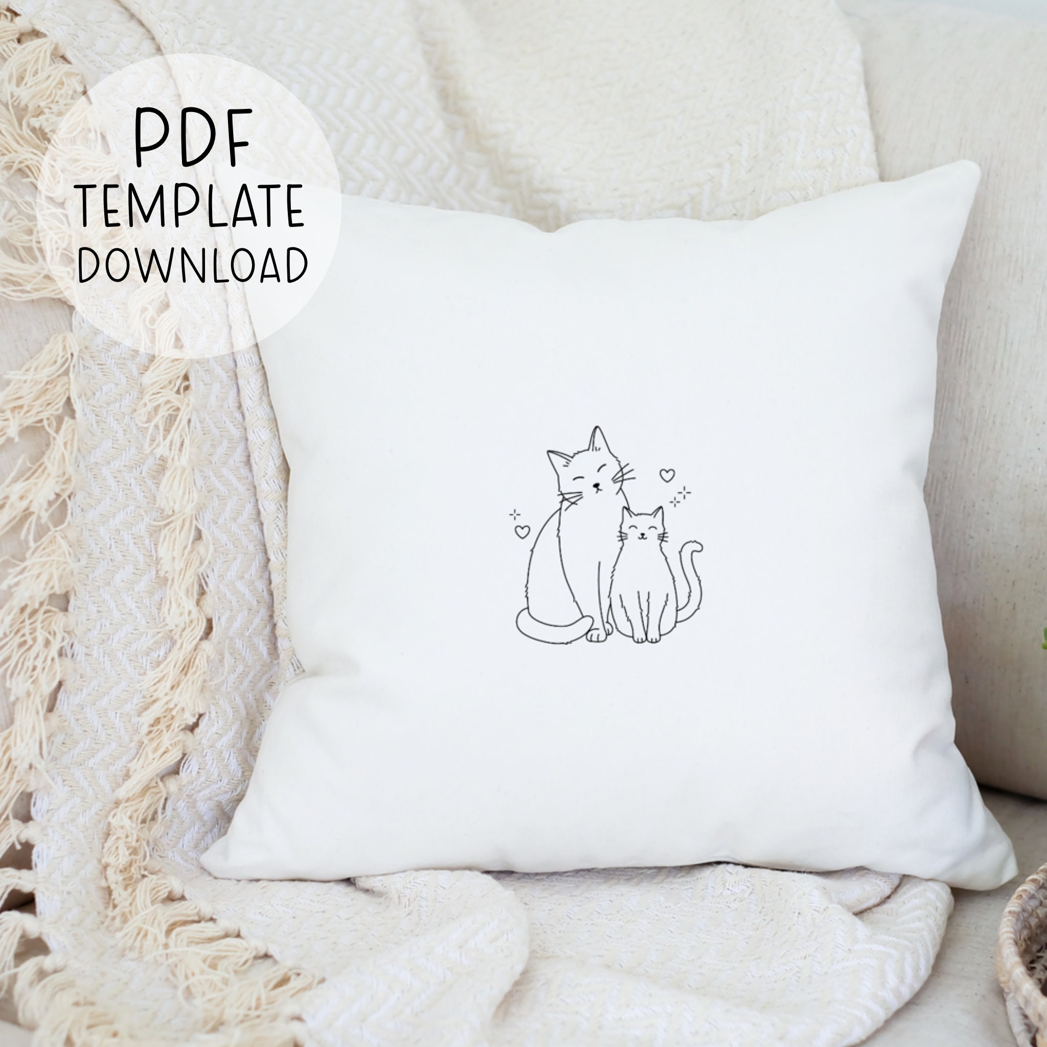 Cute Mom Embroidery Pattern Template, Mum Embroidery Hoop Pattern ...