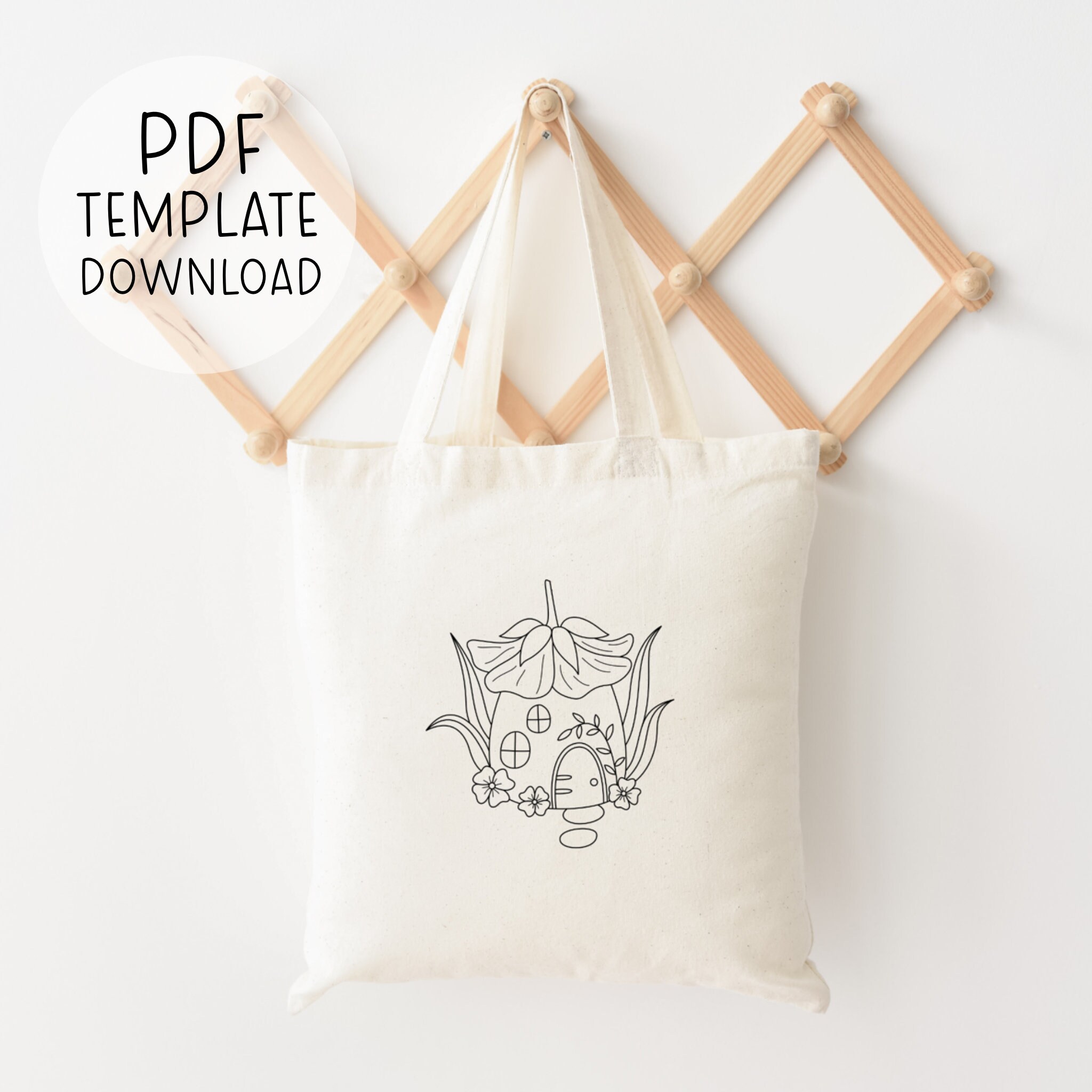 Fairy House Embroidery Design Pattern Fairycore Needlepoint - Etsy