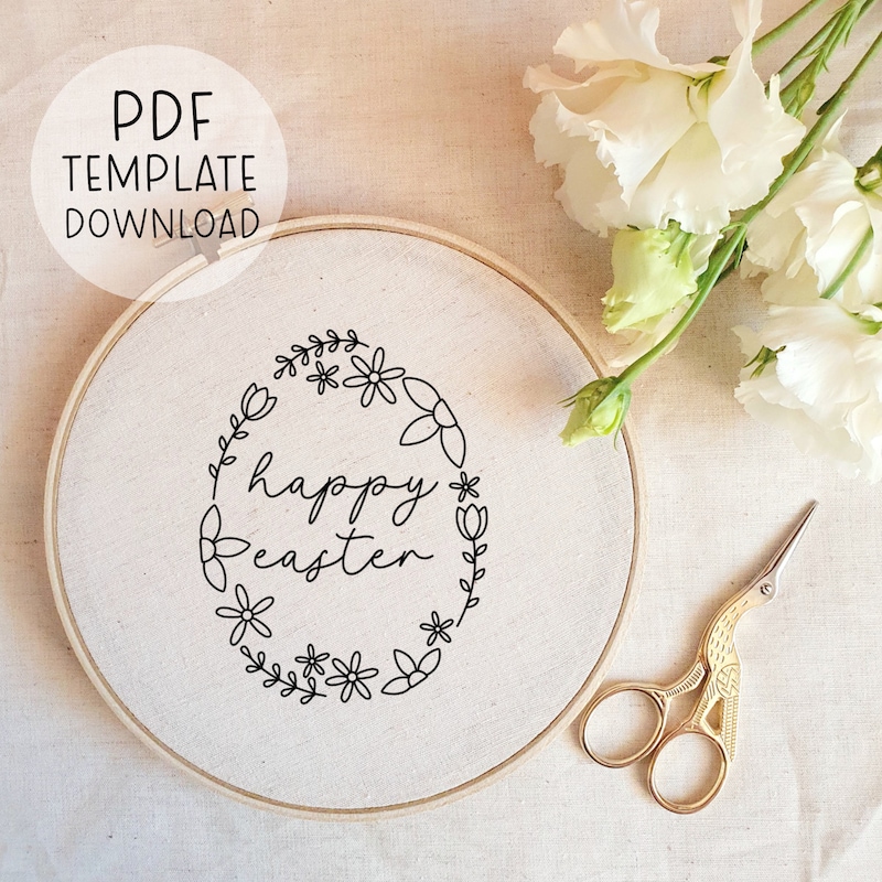 Easter Embroidery - Etsy