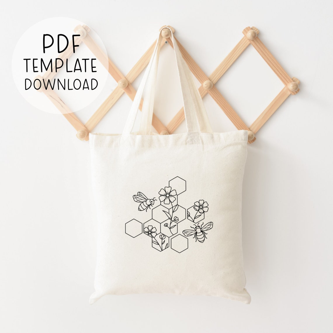 Honeycomb Embroidery Pattern Bee Needlepoint Pattern Woodsy - Etsy ...