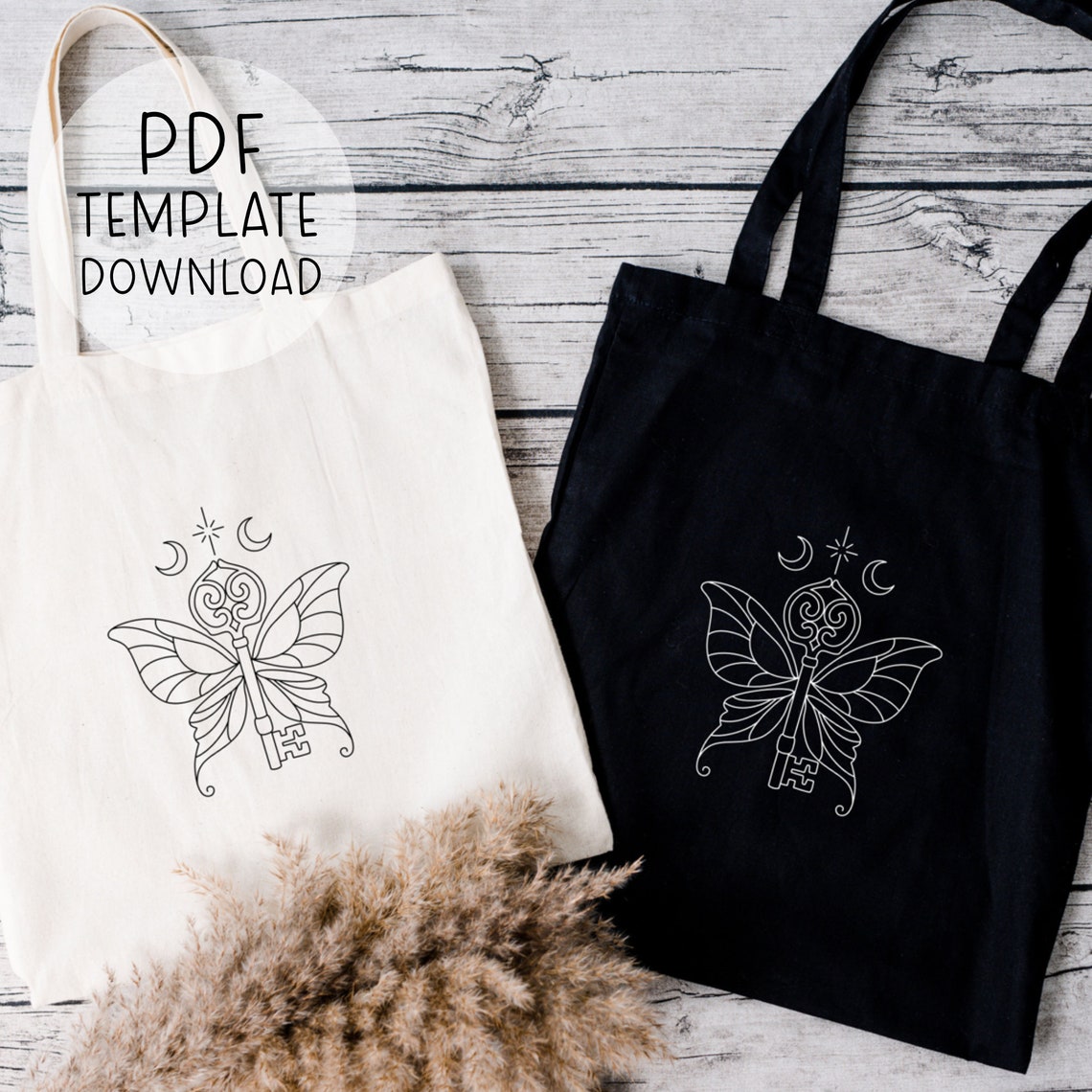 Fairy Key Embroidery Pattern, Winged Keys Embroidery, Flying Key ...