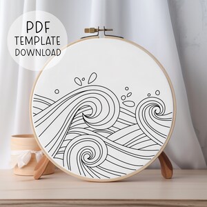 Ocean Embroidery Patterns BUNDLE, Sea Embroidery Patterns Jellyfish ...