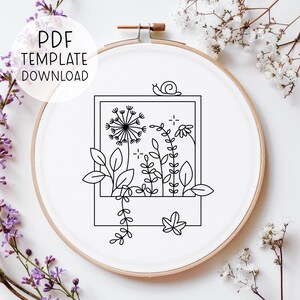 Nature Photo Embroidery Pattern, Easy Hand Embroidery Download ...
