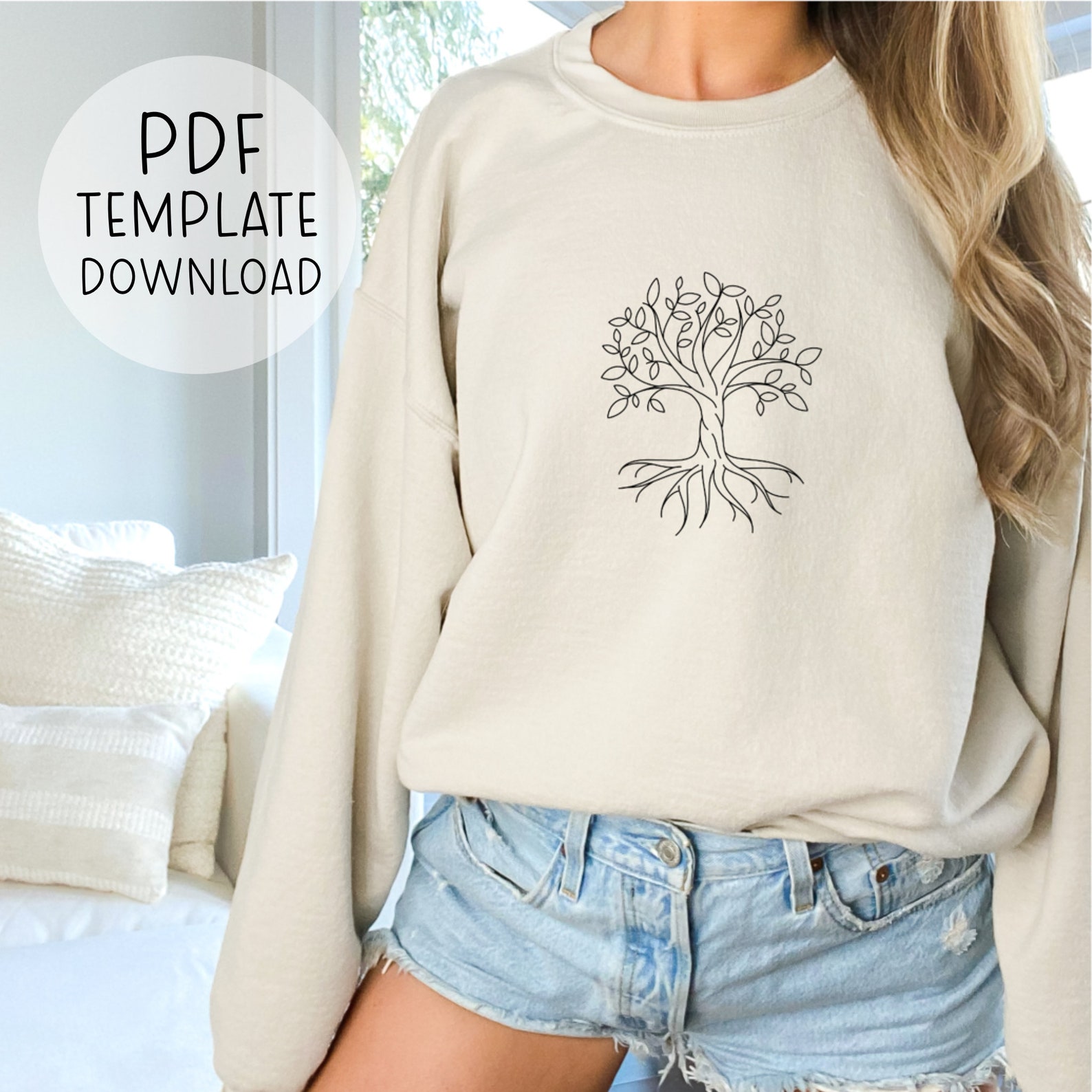Tree of Life Embroidery Pattern Download PDF, Botanical Embroidery ...
