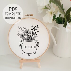 Whimsical Magical Embroidery Pattern BUNDLE Beginner Hand Embroidery ...