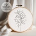 Simple Wildflowers Embroidery Pattern Instant Download, Beginner ...