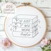 Reading Embroidery Patterns, Book Lover Embroidery Bundle, Reading ...