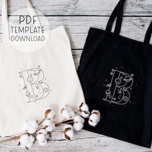 A-Z Space Alphabet BUNDLE Embroidery Pattern Templates, 26 Letters ...